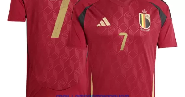 Maillot De Foot Belgique Kevin De Bruyne 7 Domicile Euro 2024