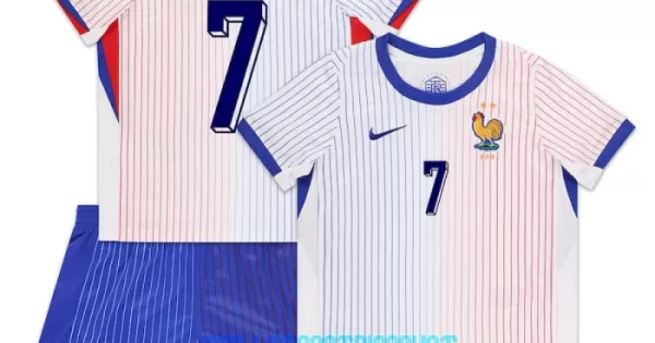 Kit De Football France Antoine Griezmann 7 Enfant Extérieur Euro 2024